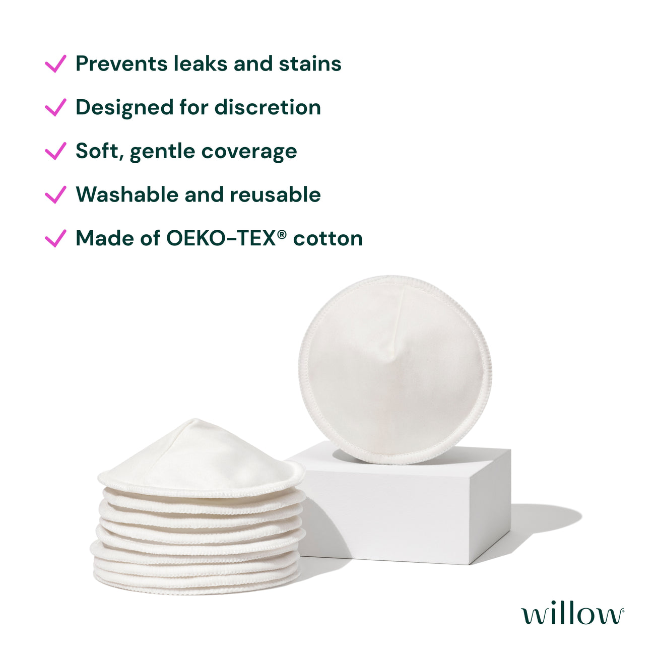 Reusable Breast Pads: Our Nursing Pads | Willow – Willow Pump