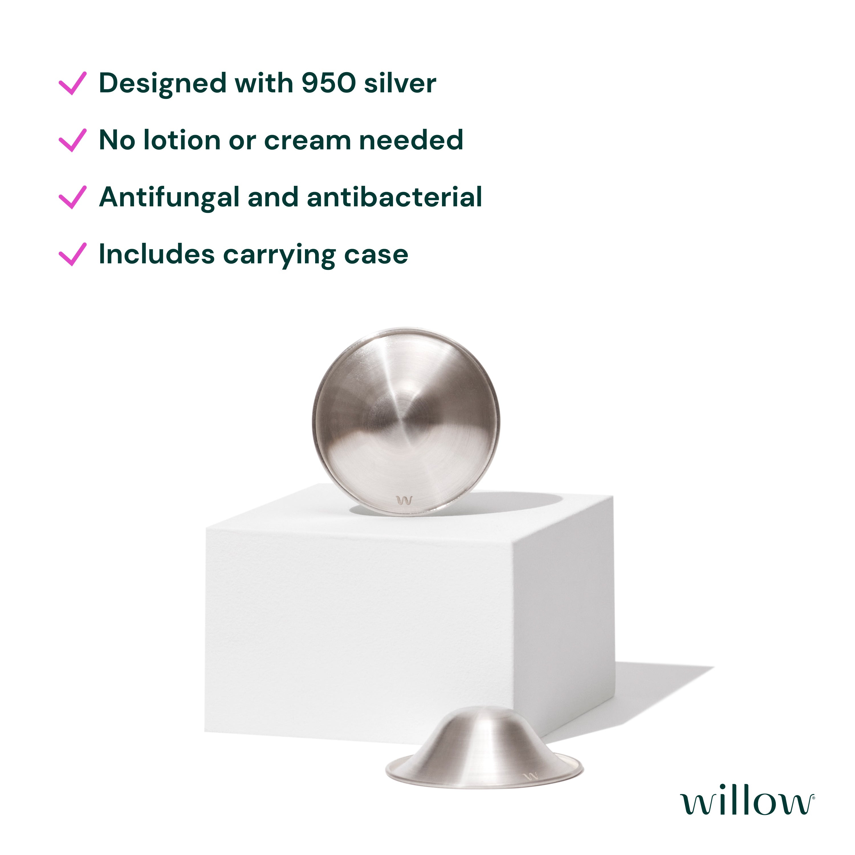 Soothing Silver Nursing Cups | Willow – Willow Pump