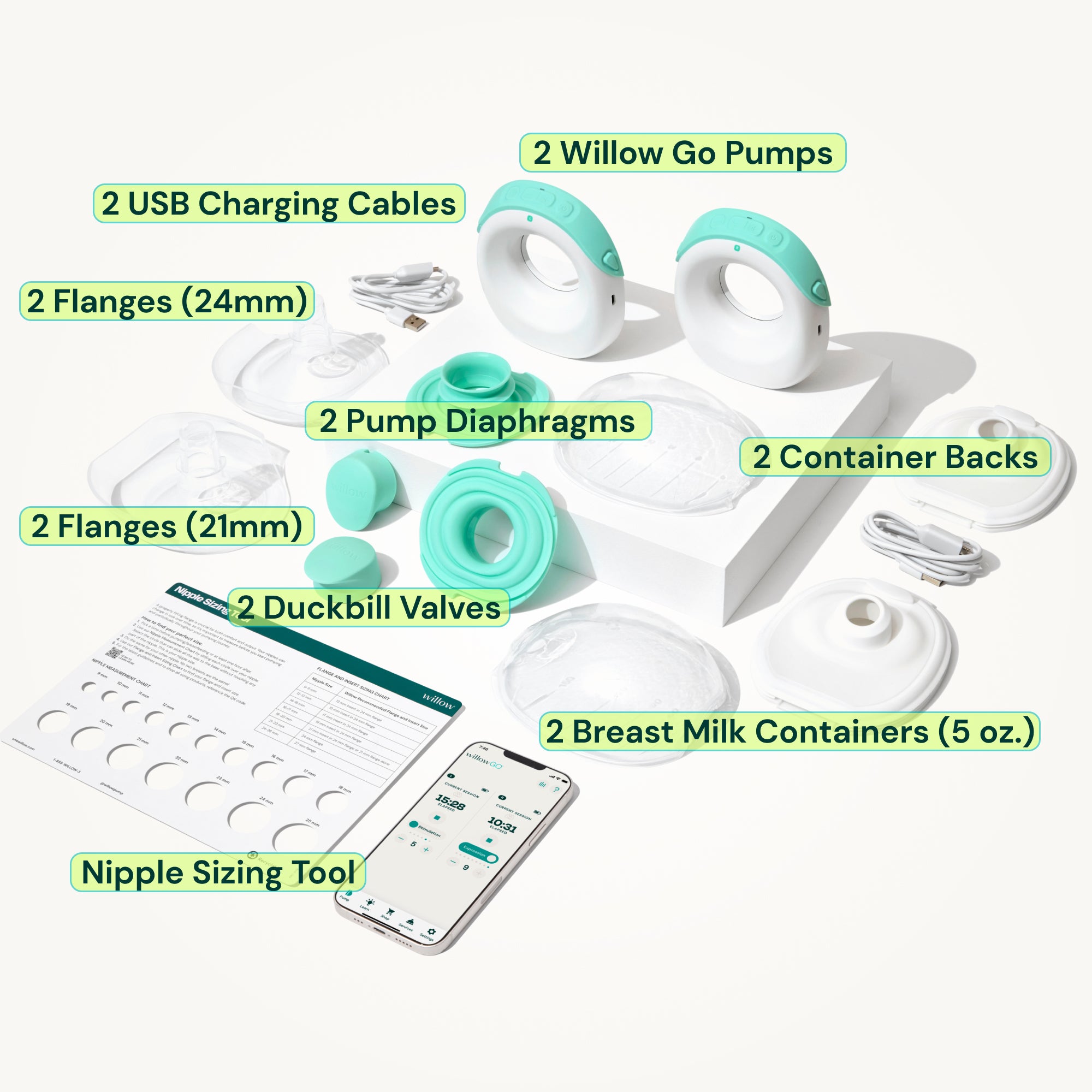 Willow Go®: Wireless Hospital-Grade Breast Pump | Highest Capacity Pump ...