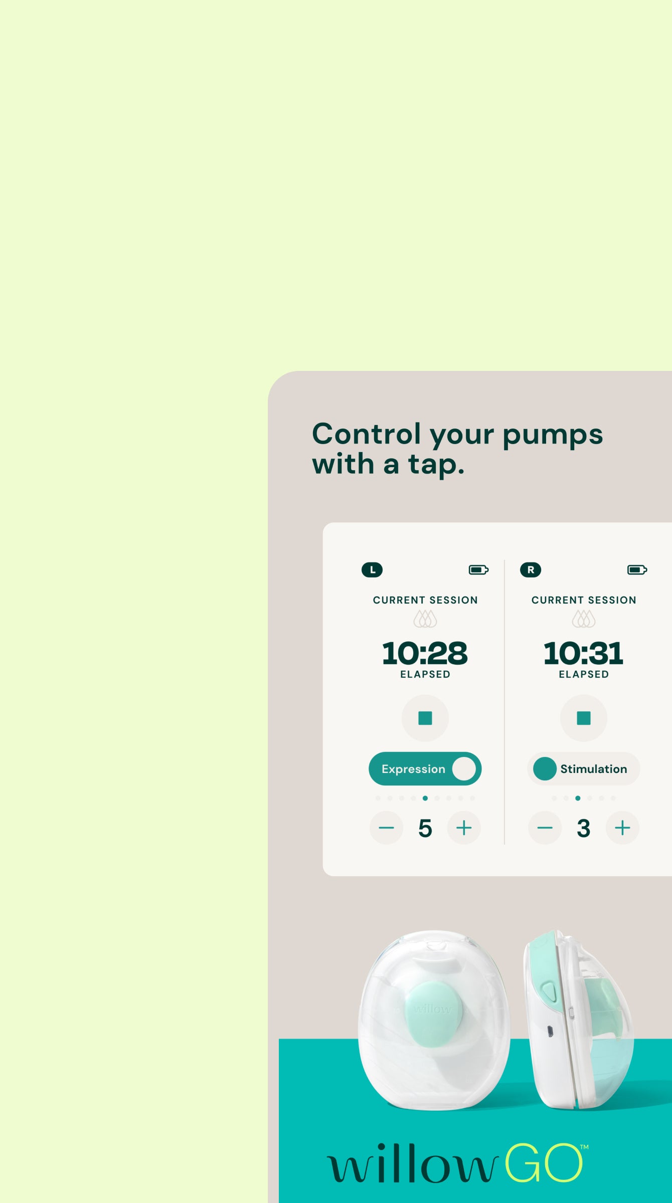 Willow Go®: Wireless Hospital-Grade Breast Pump | Highest Capacity Pump – Willow Pump