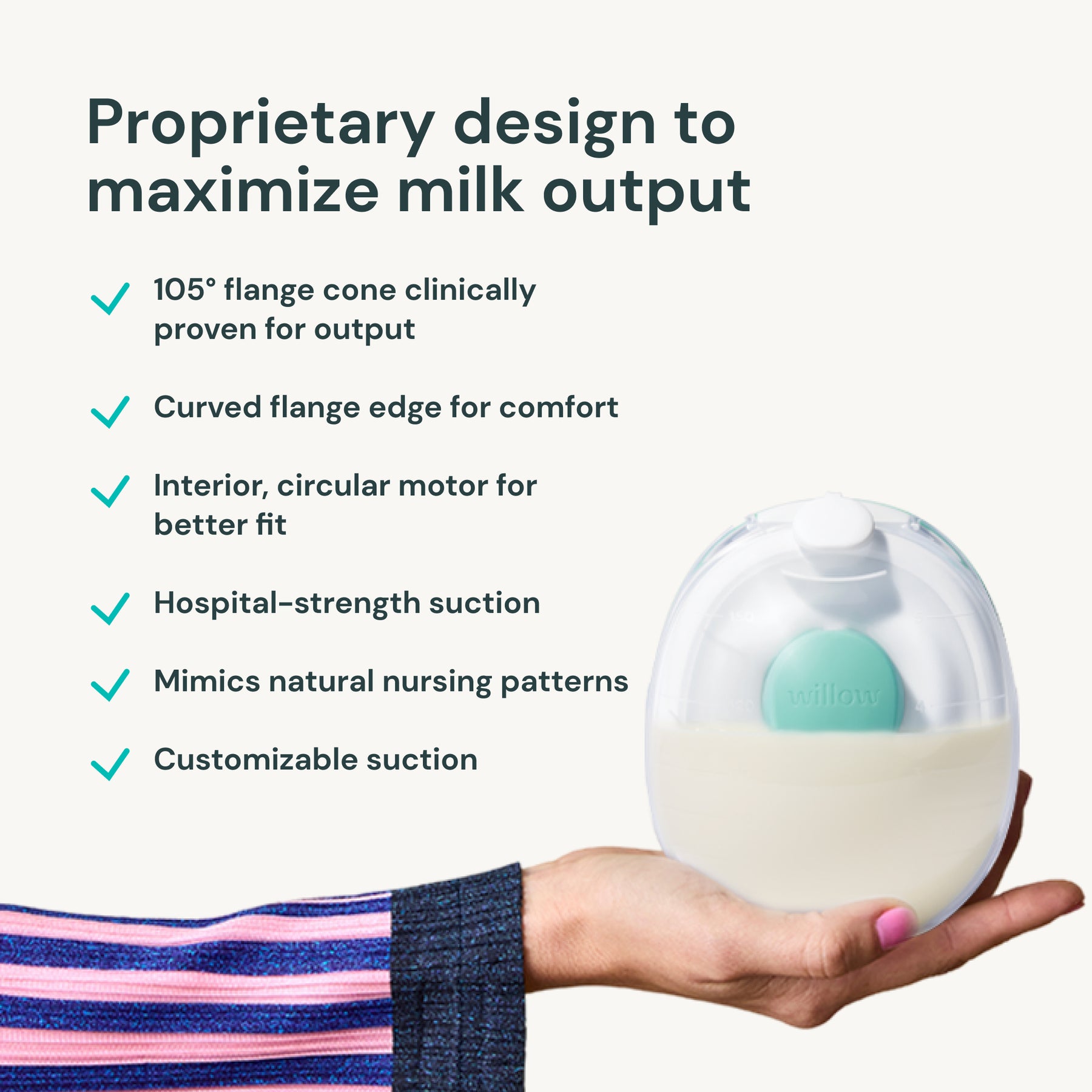 Willow Go™ Wearable Breast Pump - Highest Capacity Pump | Willow ...